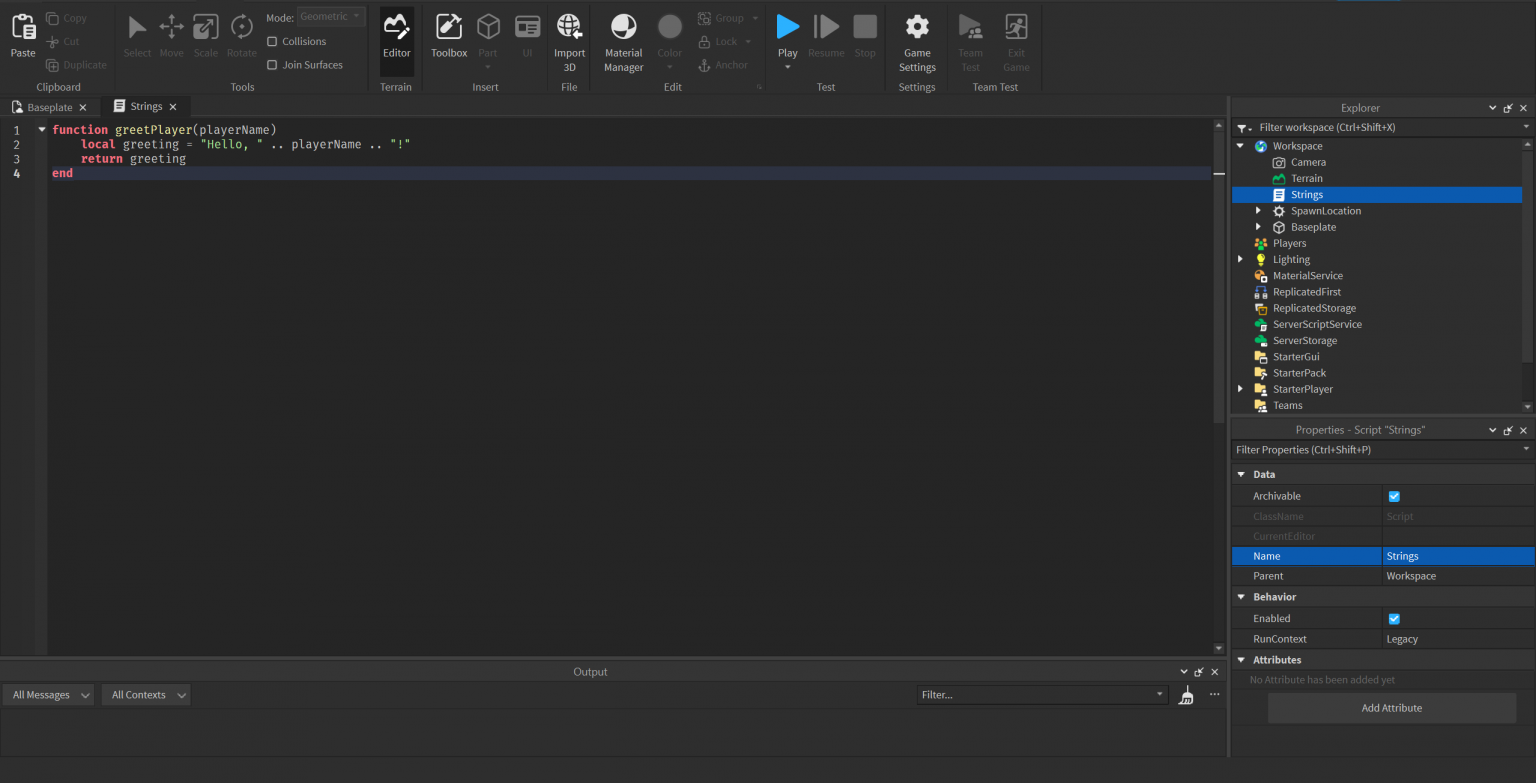 Functions with Parameters in Roblox Studio - Holik Studios