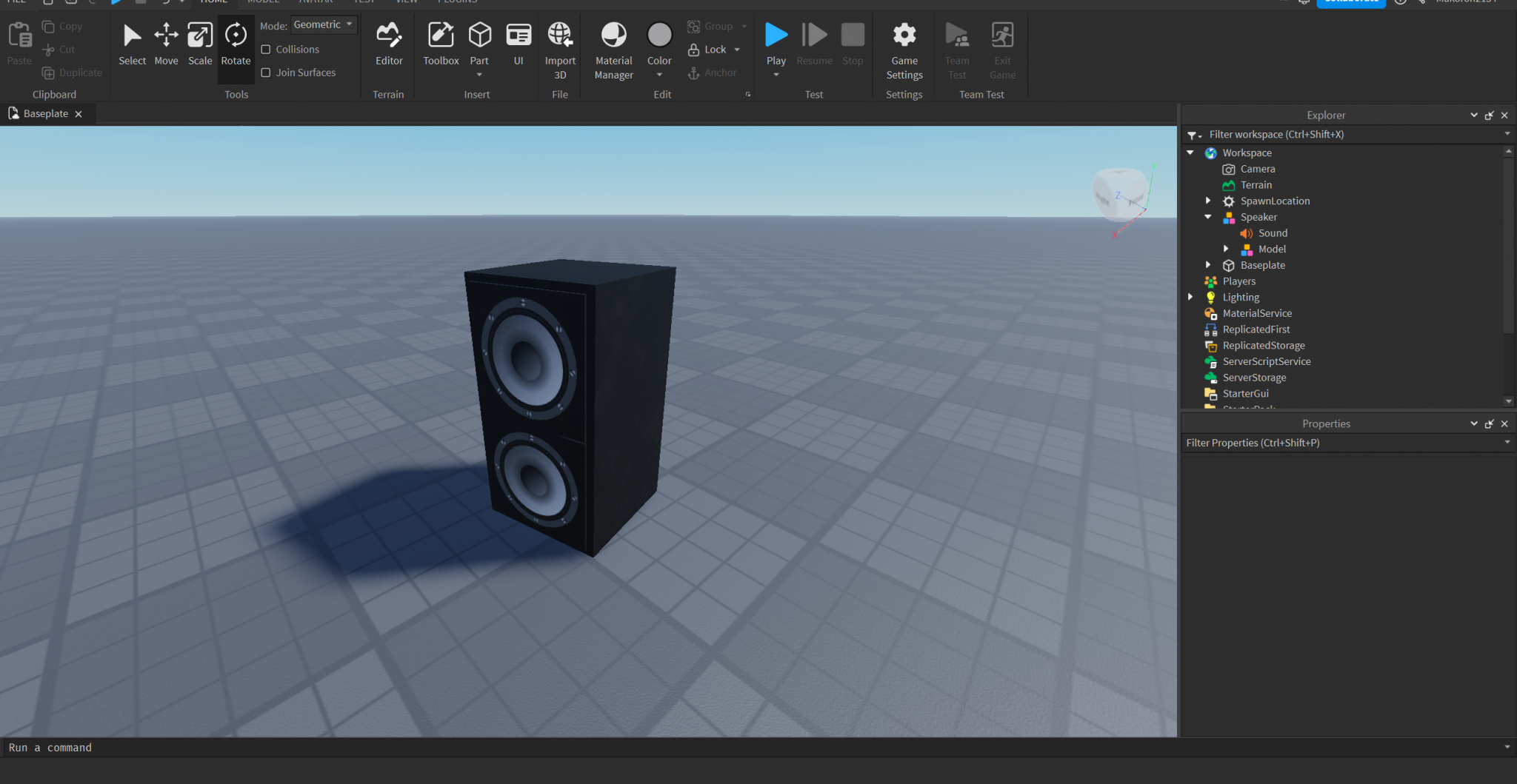 Animations and sounds in Roblox Studio