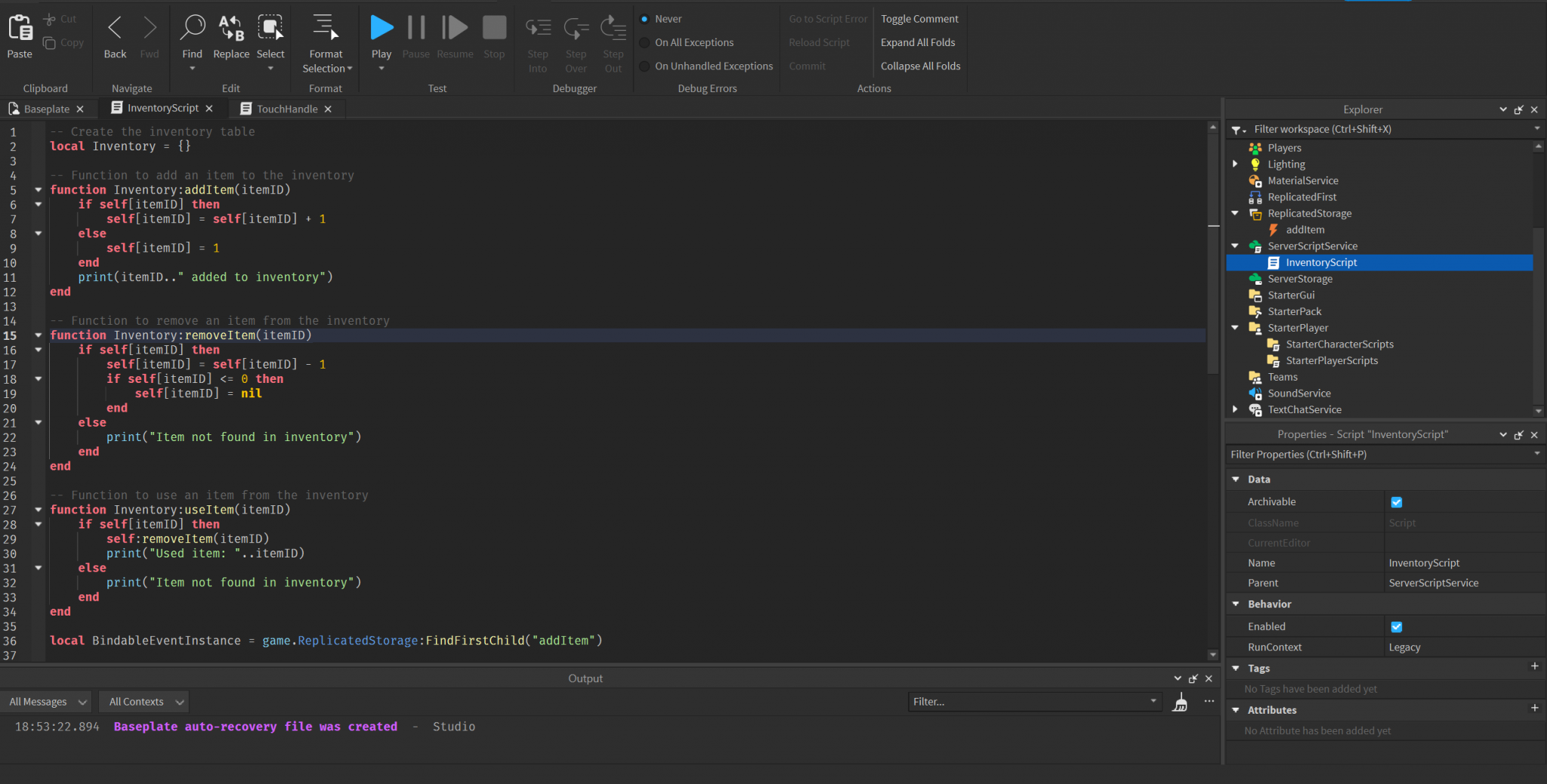 Handle Game Events in Roblox Studio